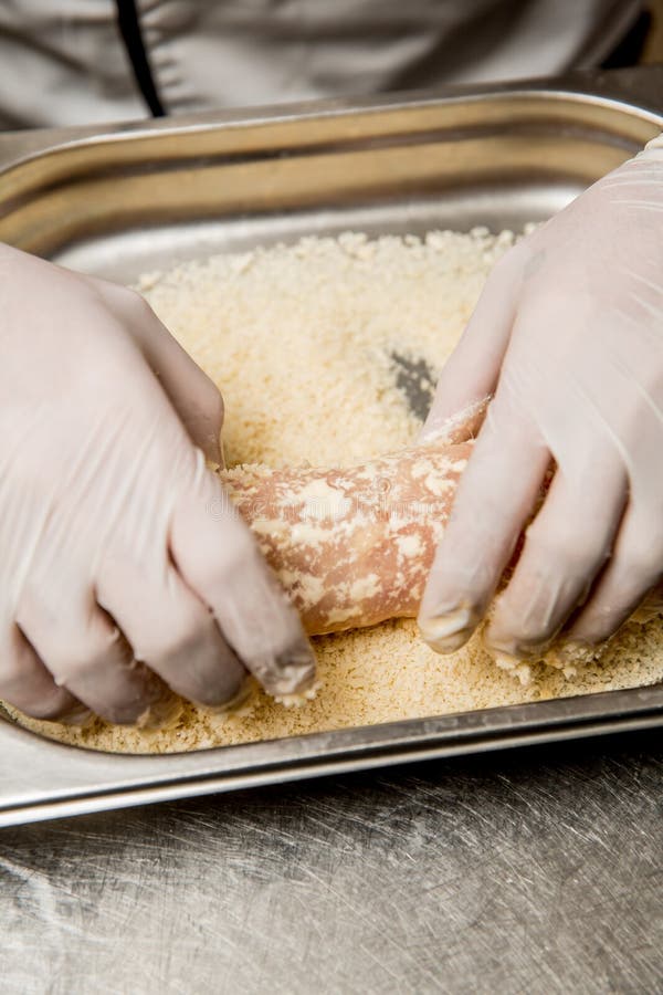 Step-by-step Cooking Cutlet with Cheese and Turkey with Chicken ...