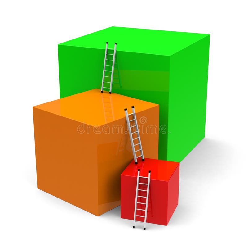 Step by step stock illustration. Illustration of ladder - 49076348