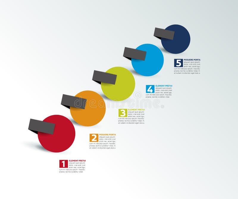 Step by step diagram. stock vector. Illustration of order - 55864419