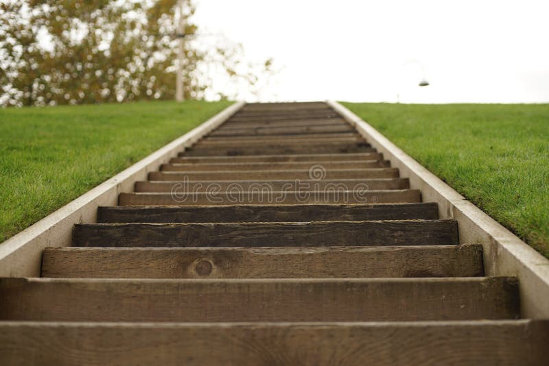 STEP by STEP we GO! stock image. Image of view, unkown - 201268987