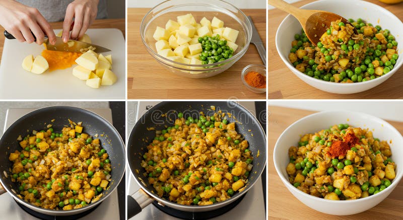 Making Samosa Filling: a Step-by-Step Guide with Potatoes and Peas ...