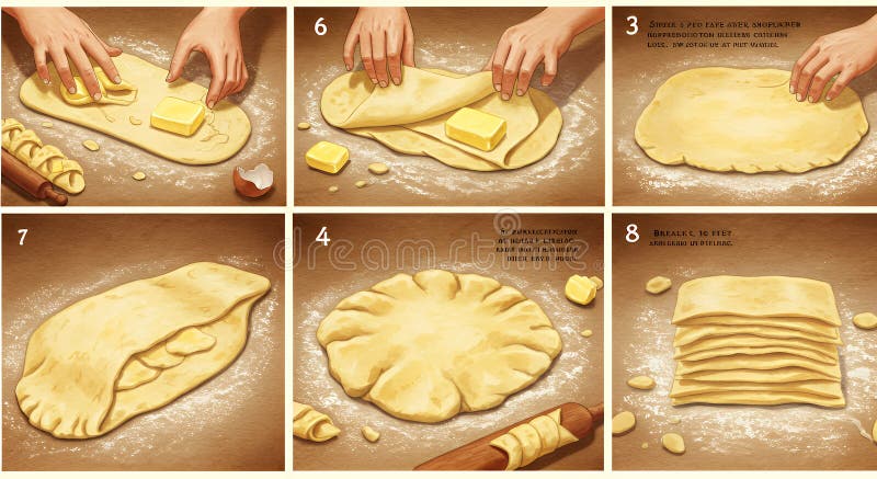 Step-by-Step Puff Pastry Preparation: a Detailed Illustrated Guide ...
