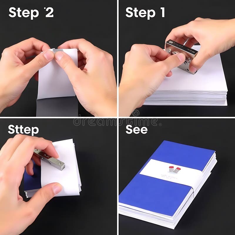 A Step by Step Image Sequence of a Hand Using a Staple Puller To Remove ...