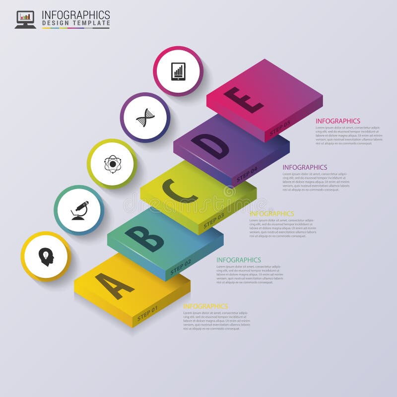 Step by Step Infographic Concept. Modern Design Template. Vector ...