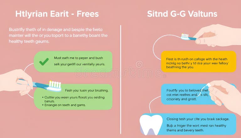 A Step-by-step Infographic Demonstrating Proper Brushing and Flossing ...