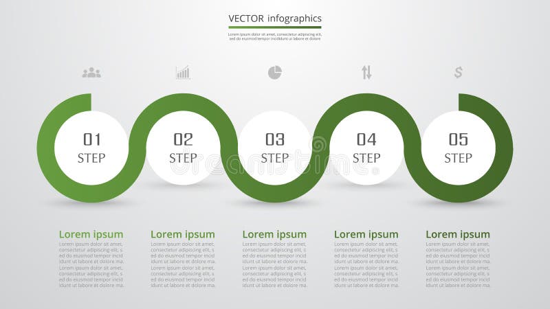 Step by step infographic. stock vector. Illustration of infographic ...