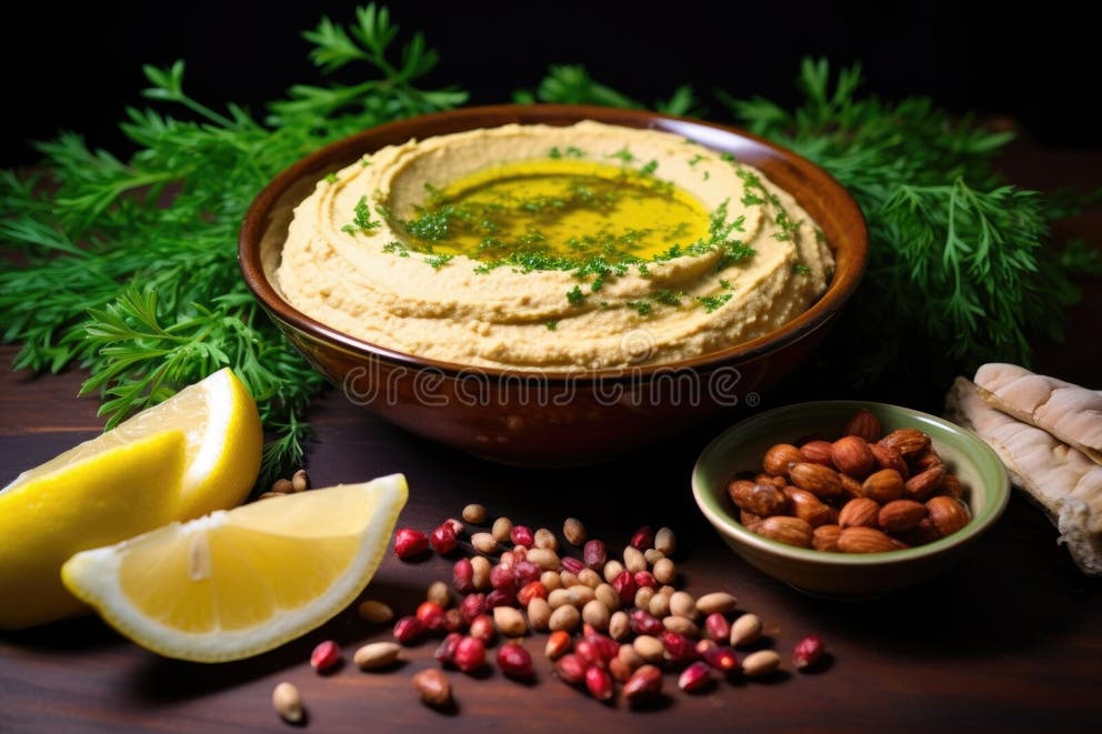 Step-by-step Process of Preparing Homemade Hummus Stock Illustration ...