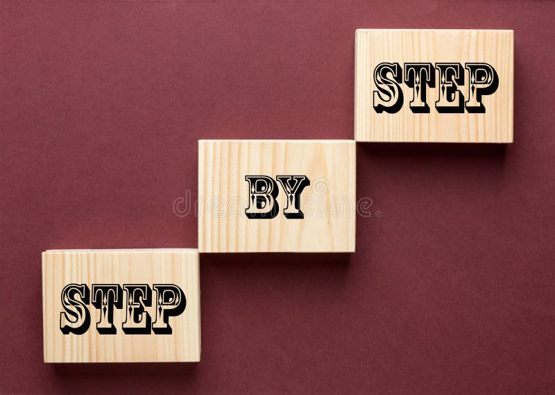 Step by Step Concept stock photo. Image of development - 119960248