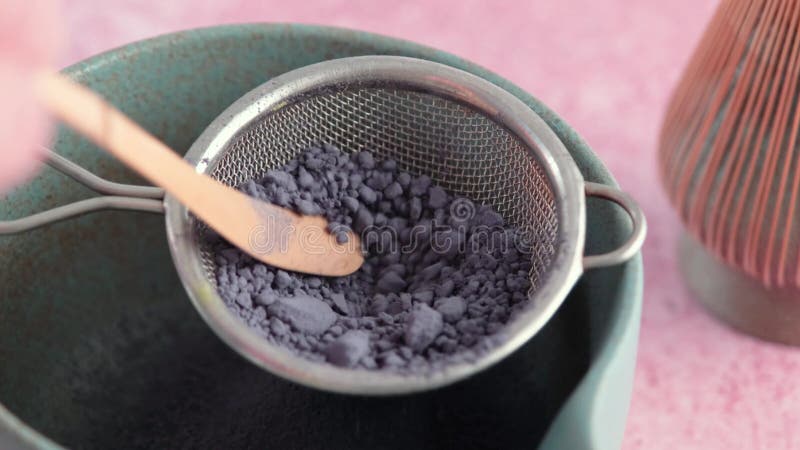 Step by Step Tutorial Making Blue Matcha Tea. Step One , Putting Matcha ... Step by Step Tutorial Making Blue Matcha Tea. Step One , Putting Matcha ...