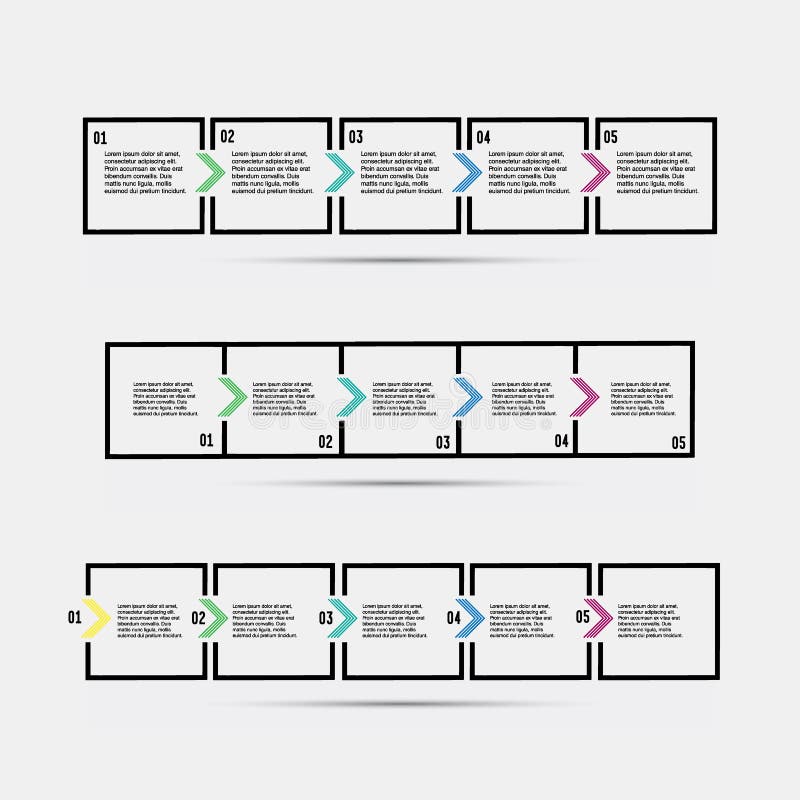 Step by Step Vector Design. Stock Vector - Illustration of creativity ...