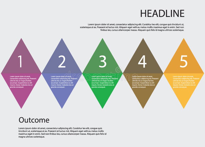 Step by Step Vector Design. Stock Vector - Illustration of concept ...