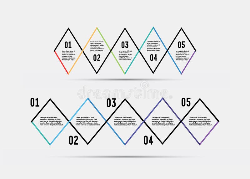 Step by Step Vector Design. Stock Vector - Illustration of consistency ...