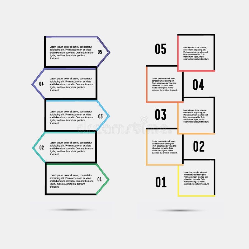 Step by Step Vector Design. Stock Vector - Illustration of banner, icon ...