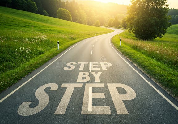 Step by Step Winding Road Design Perseverance Symbol Stock Illustration ...