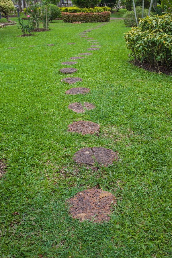 Step Stone Pathway stock image. Image of curve, park - 33360991