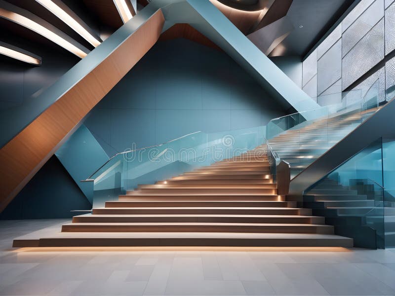 Step into Style: Abstract Staircase Designs Unveiled Stock Illustration ...