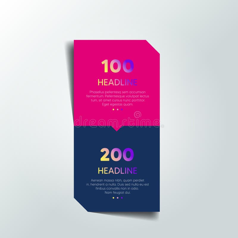 2 Step Template, Banner, Infographic, Diagram, Chart, Column Stock ...