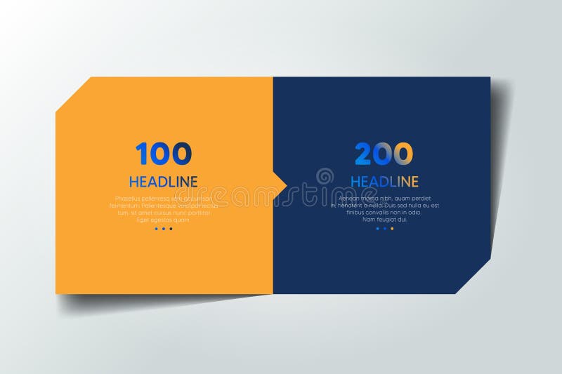 2 Step Template, Banner, Infographic, Diagram, Chart, Column Stock ...