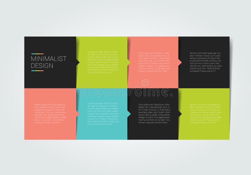 4 Step Template, Banner, Infographic, Diagram, Chart, Column Stock ...