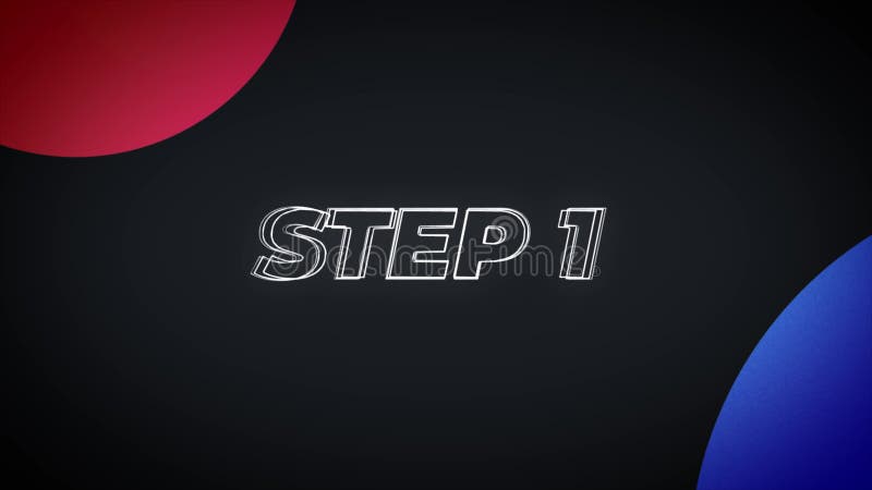 Step 2 Text Animation Background Stock Footage - Video of background ...