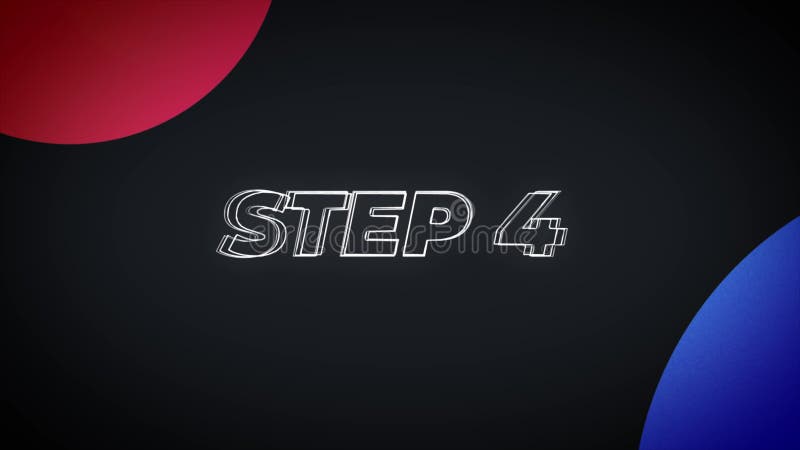 Step 4 Text Animation Background Stock Footage - Video of presentation ...