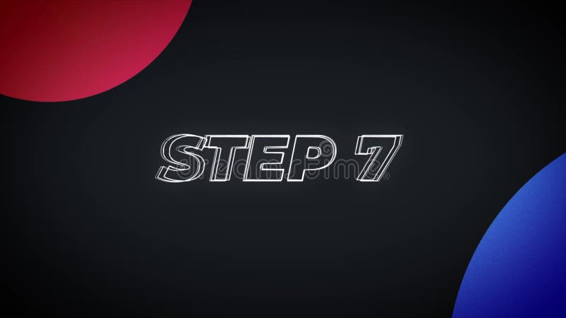 Step 7 Text Animation Background Stock Video - Video of element, chart ...