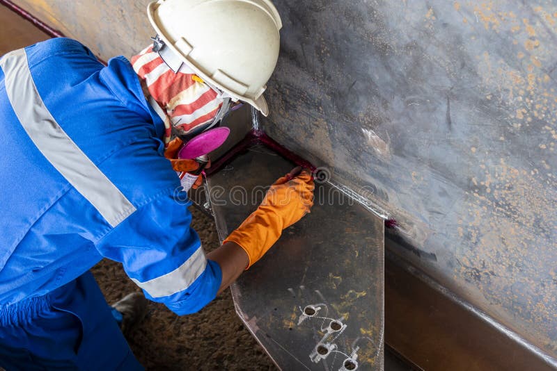 Step To Use Brush Apply Liquid Penetrant into the Welded for Non ...