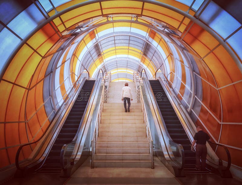 Step up stock image. Image of stairs, look, back, step - 97072819