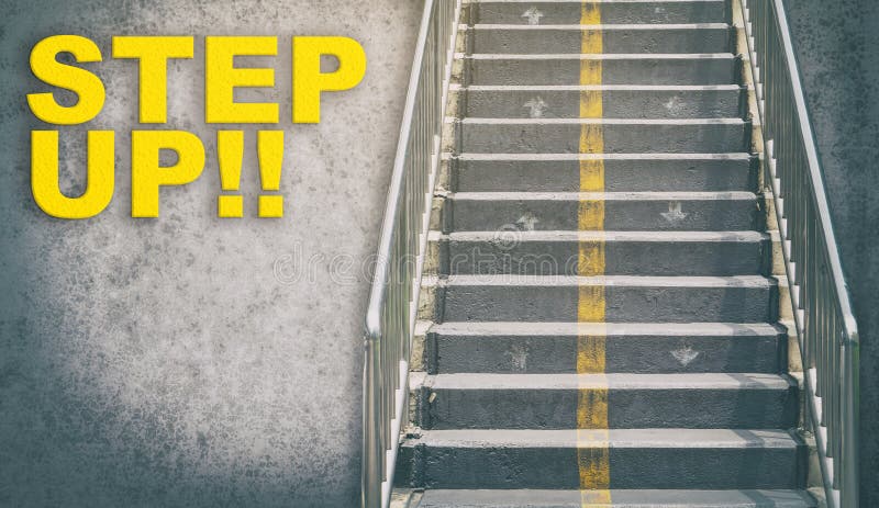 Step Up the Rising Step Business Concept Stock Photo - Image of core ...
