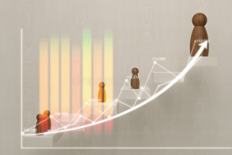 Step Up of Success To Final Level of Winner Stock Illustration ...