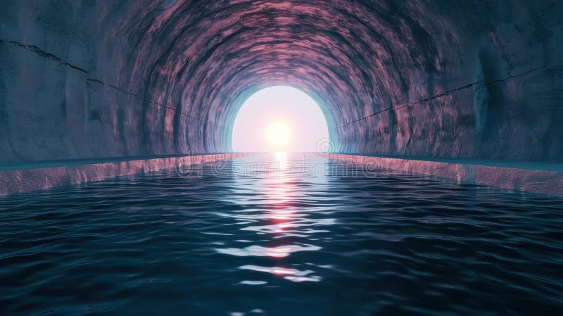 Step into a Virtual Reality Environment with Neon Lights and a Square ...