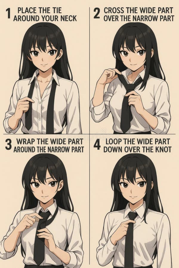 A Step-by-Step Visual Guide on How To Tie a Tie with Simple ...