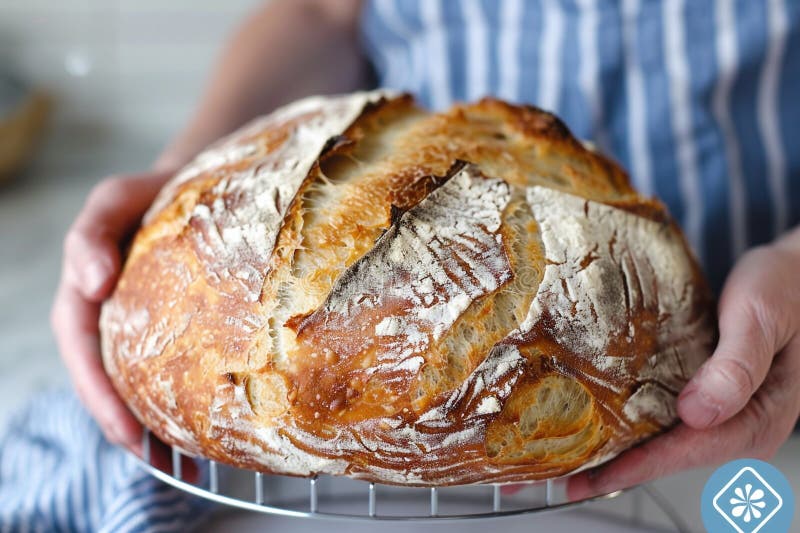 A Stepbystep Visual Guide To Making Artisan Bread Showcasing the Mixing ...