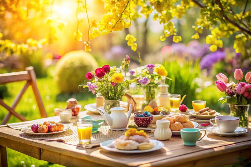 Enchanted Easter Garden Dinner a TiltShift Perspective on a Festive ...