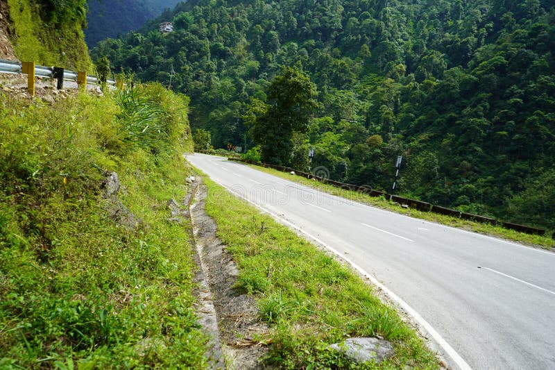 Step Wise road in Sikkim stock photo. Image of rainforest - 278363748