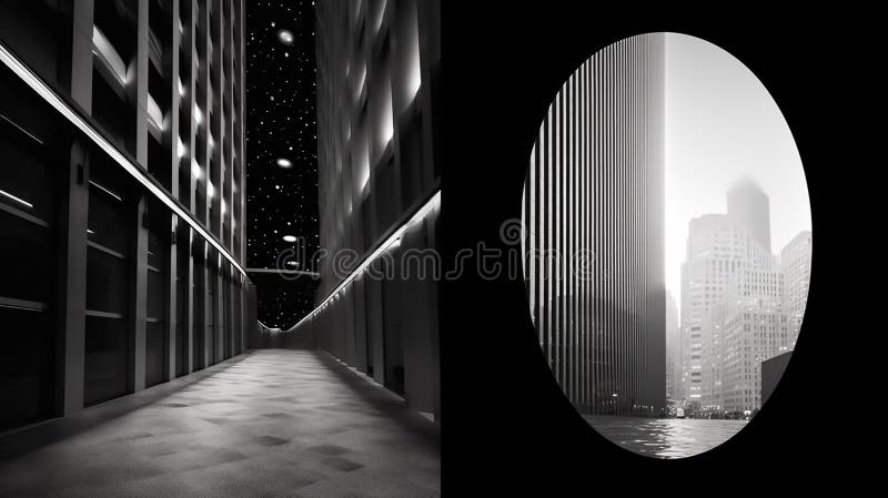 Illuminating Architecture with Artistic Patterns Stock Photo - Image of ...