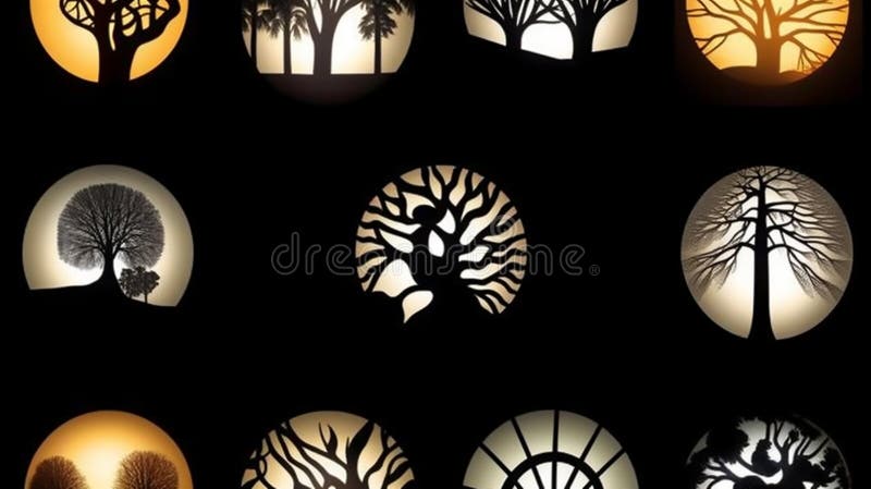 Gobo Lights Unleashed stock illustration. Illustration of photographs ...