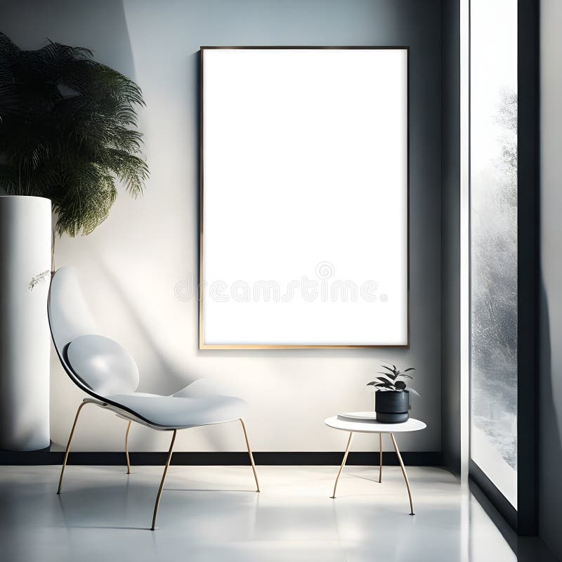 Elevated Simplicity: Realistic Poster Frame in Modern Contemporary ...