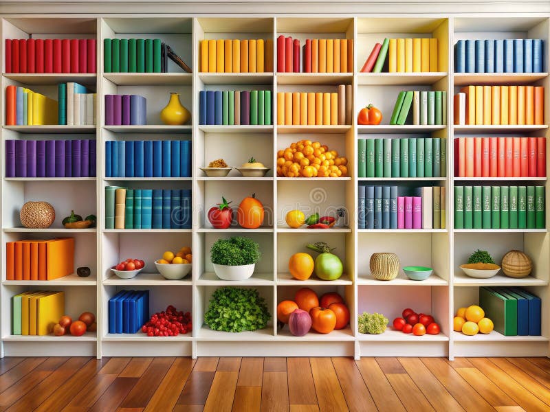 A Colorful Oasis: Inspiring Home Library Design with Vibrant ...