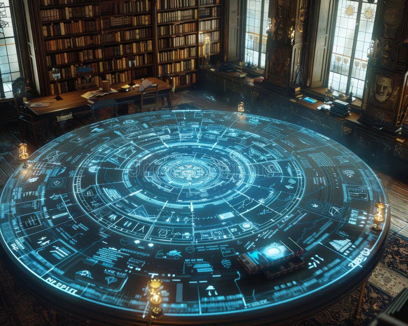 Steampunk Library a Fusion of Future and Past Stock Illustration ...