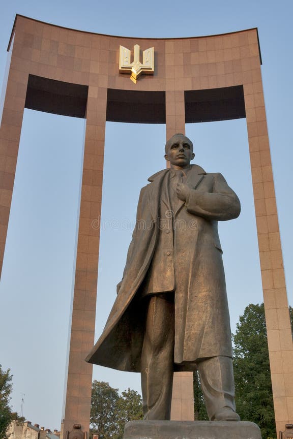 Stepan Bandera monument editorial photo. Image of historic - 27293271