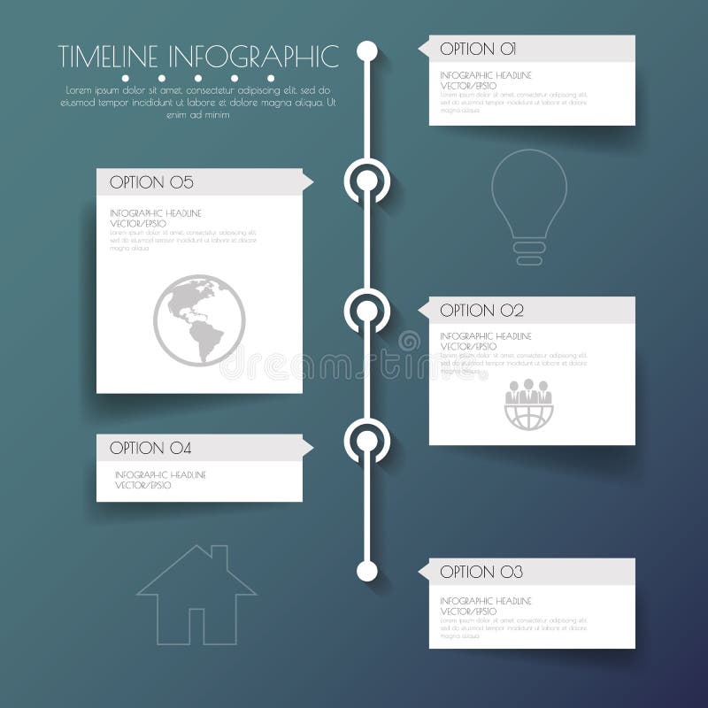 StepDesign Flat Long Shadow Clean Number Timeline Template/graphic or ...