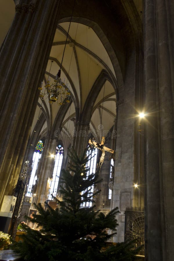 Stephansdom Cathedral Interior in Vienna, Austria Editorial Stock Image ...