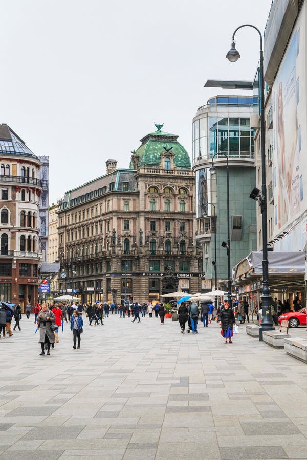 Stephansplatz Square, Vienna. Austria. Editorial Stock Photo - Image of ...