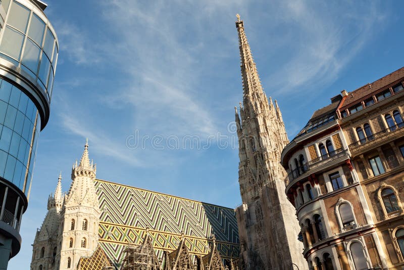Stephansplatz Vienna stock image. Image of catholicism - 22813403