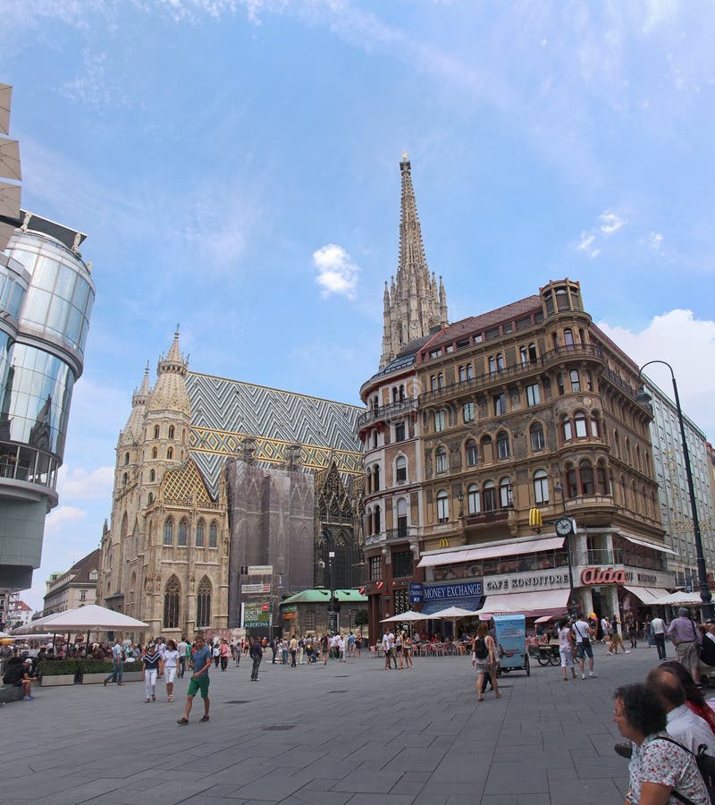 Stephansplatz Vienna fotografia editoriale. Immagine di stefen - 72186621