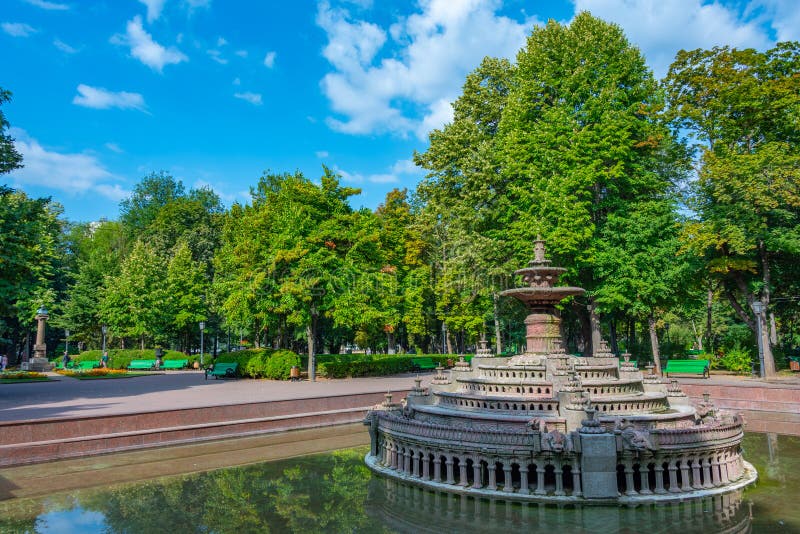 Stephen the Great Central Park in Moldovan Capital Chisinau Stock Image ...