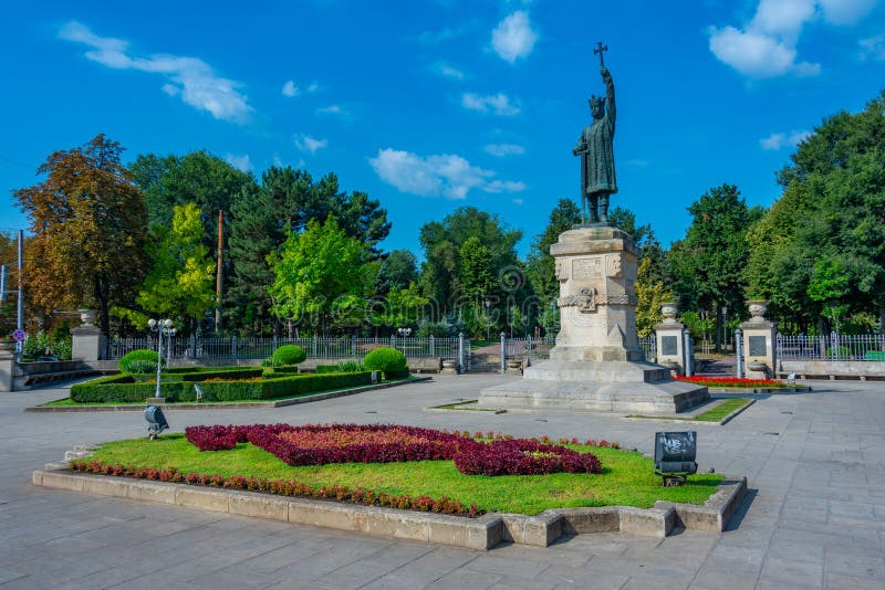 Stephen the Great Monument in Moldovan Capital Chisinau Stock Image ...