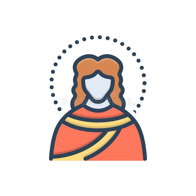 Color Illustration Icon for Stephen, Man and Priest Stock Illustration ...