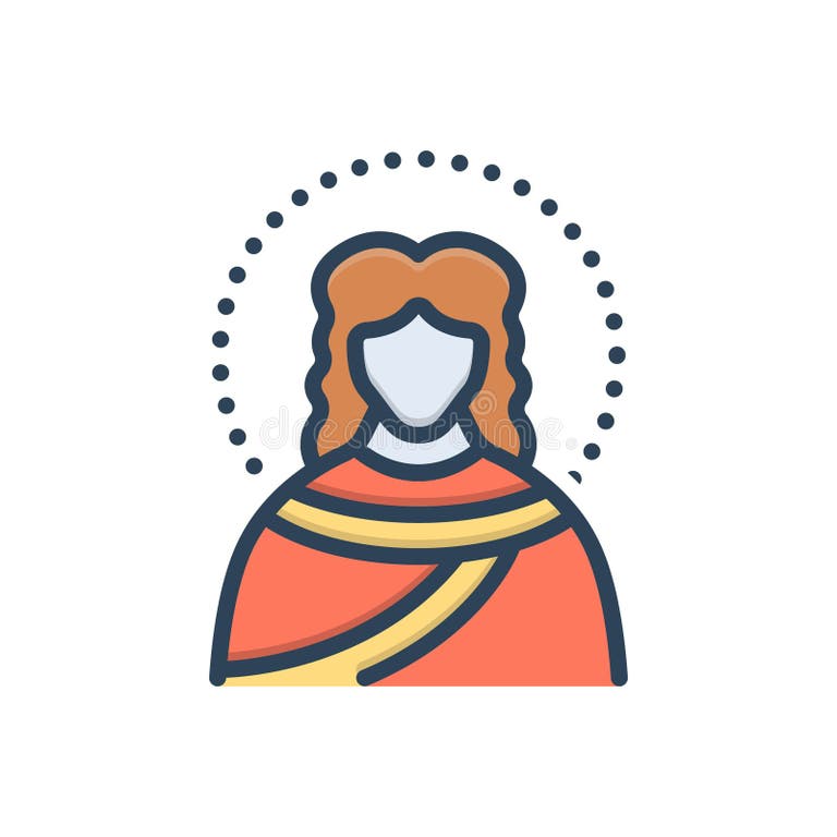 Color Illustration Icon for Stephen, Man and Priest Stock Illustration ...